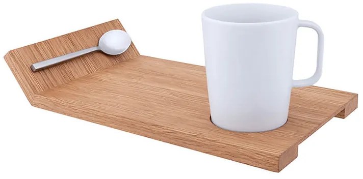 Snídaňový servis rectangle porcelain white MUZZA