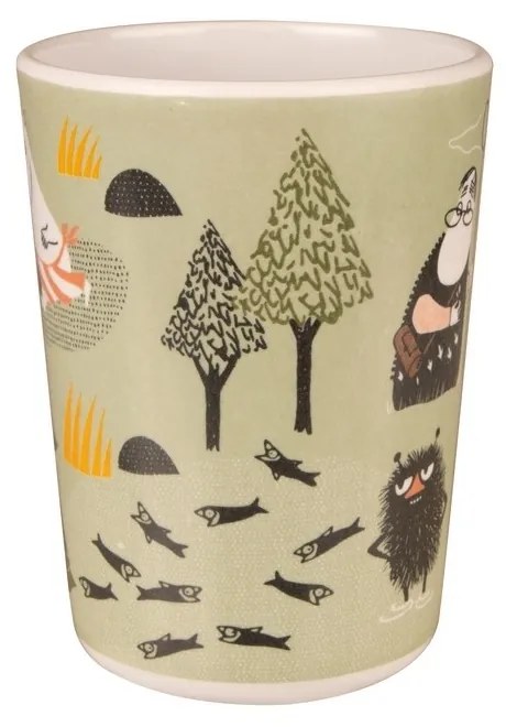 Melaminový hrnek Moomin Forest Walk grey 220ml, Martinex Finsko