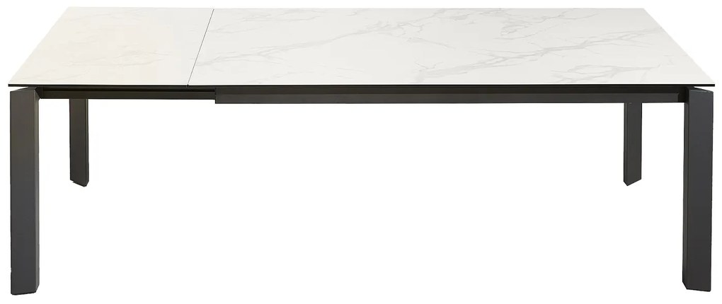 Roztahovací jídelní stůl Narissara X7 180-240 cm bílý - vzor mramor