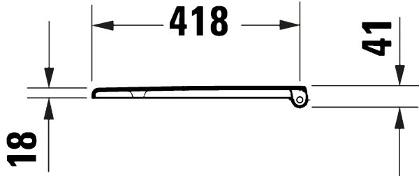 Duravit 28210000 - Záchodové prkénko D-CODE 37,4x43,3 cm bílá