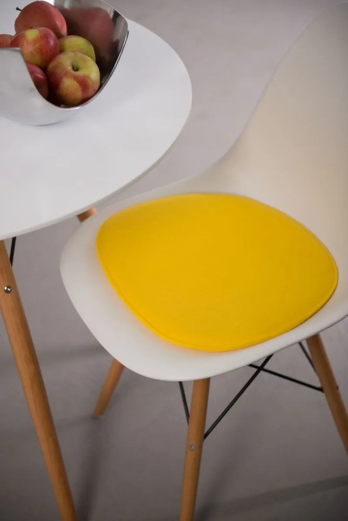 Design2 Polštář na židle SIDE CHAIR žlutý
