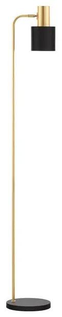Nova Luce Stojací lampa PAZ zlatý kov, E27 1x12W Barva: Černá