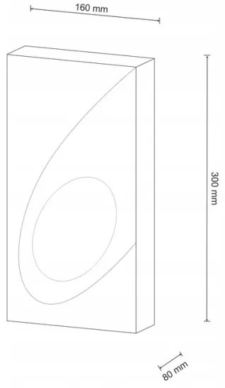 Nástěnné svítidlo KOMETA 1xE14/12W/230V sádra/bílá