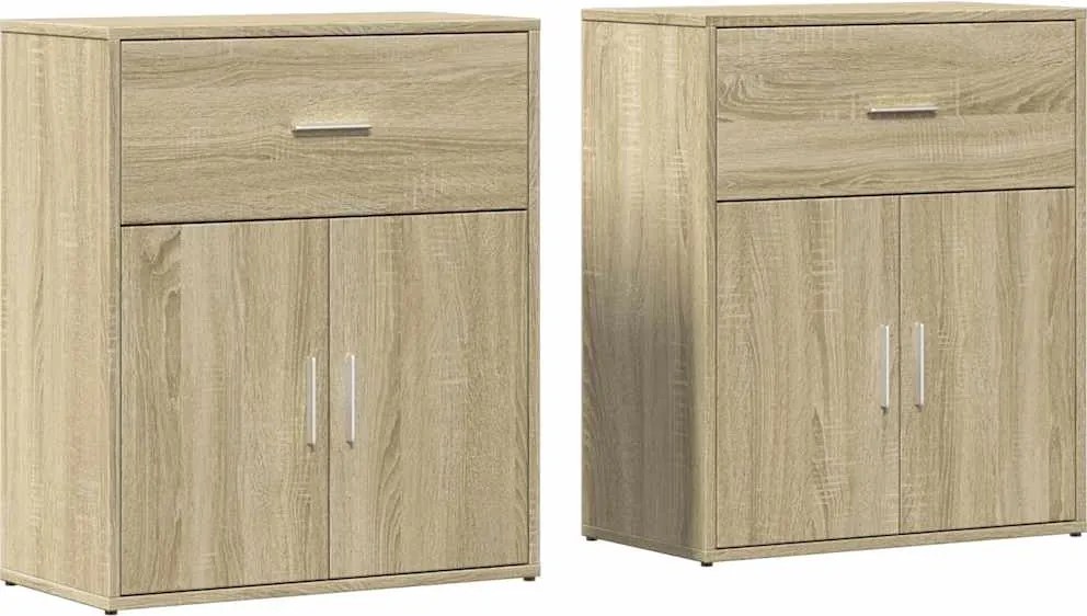 Příborníky 2 ks dub sonoma 60 x 31 x 70 cm kompozitní dřevo 3276548