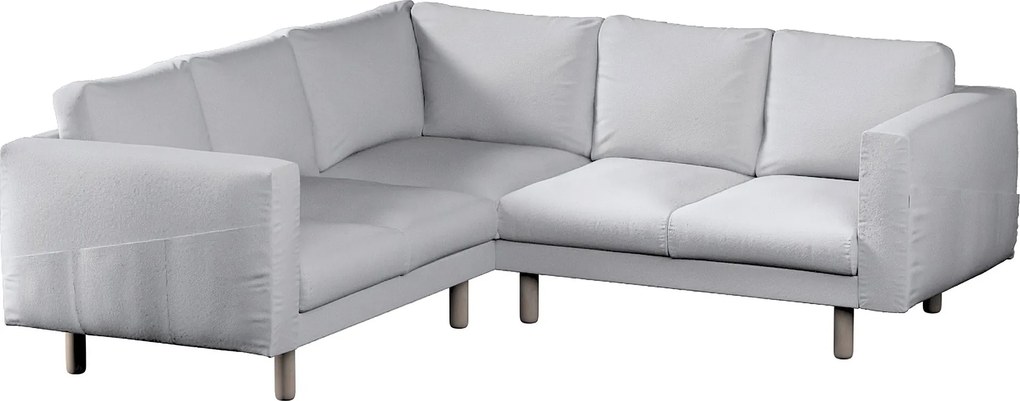 Potah na pohovku IKEA Norsborg rohová 4-místná barva bílá látka pletený vzor