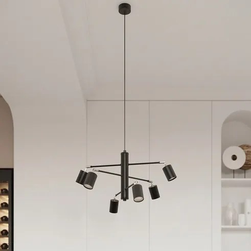 Stropní svítidlo SOLLUX LEMMI 4L černé GU10 4x10W bez žárovky SL.1168