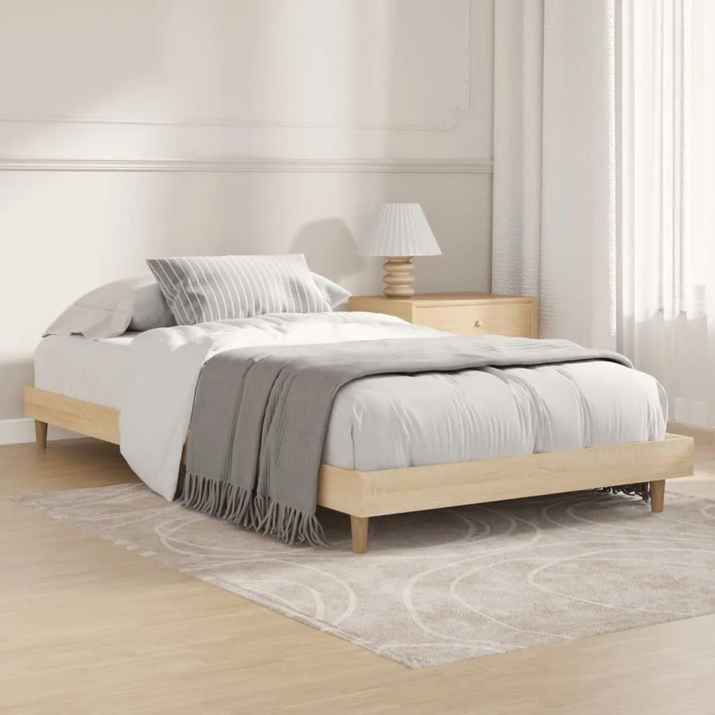vidaXL Rám postele 100 x 200 cm kompozitní dřevo [832053] Barva: hnědý dub