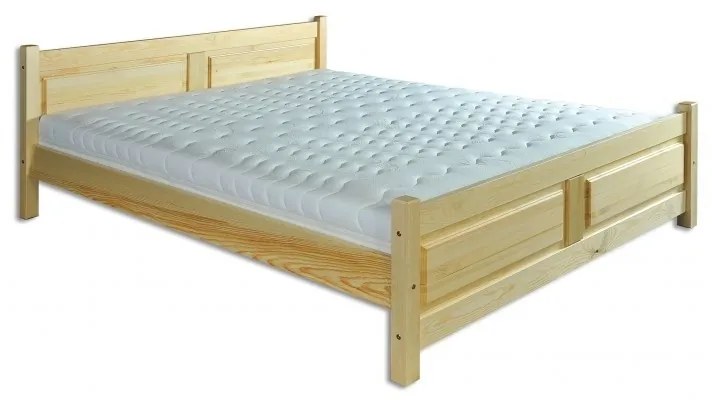 Dřevěná postel 140x200 LK115 (Barva dřeva: Olše)