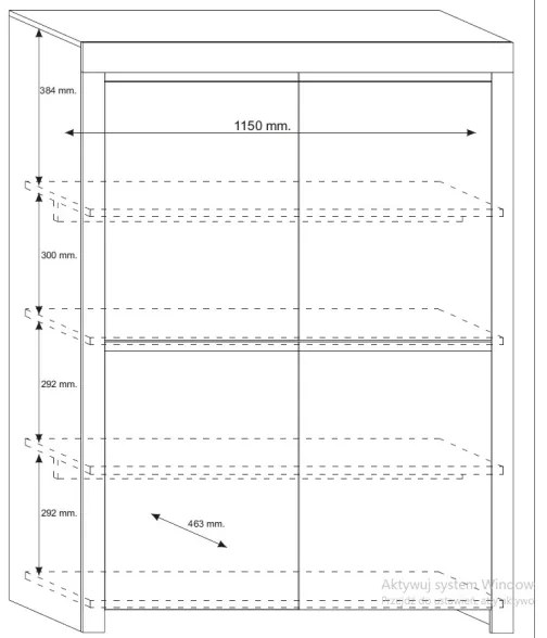 Komoda FINERA bílá