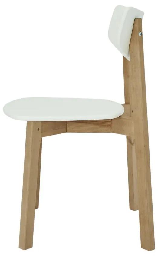 Jídelní židle Vega dub/bílá sada 2 ks Daiva Casa