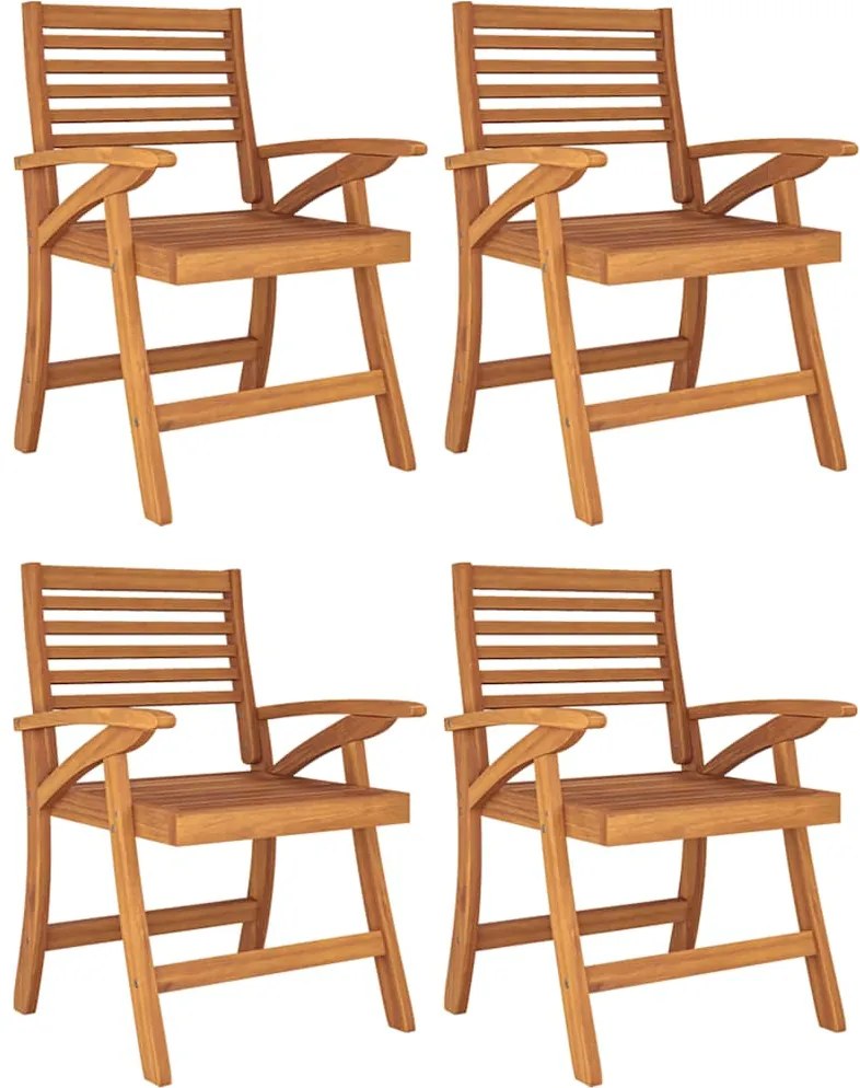 5dílný zahradní jídelní set masivní akáciové dřevo 3156855