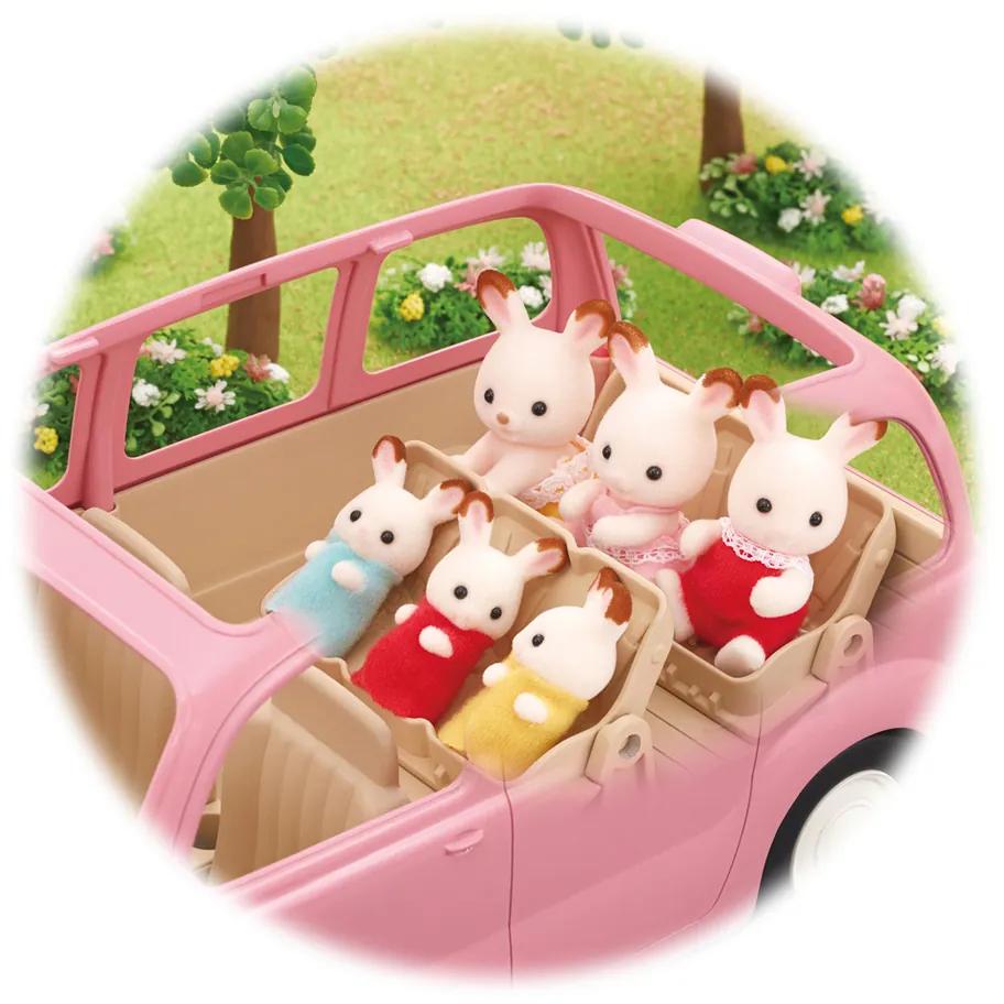Sylvanian family 5535 Rodinné auto růžové Van