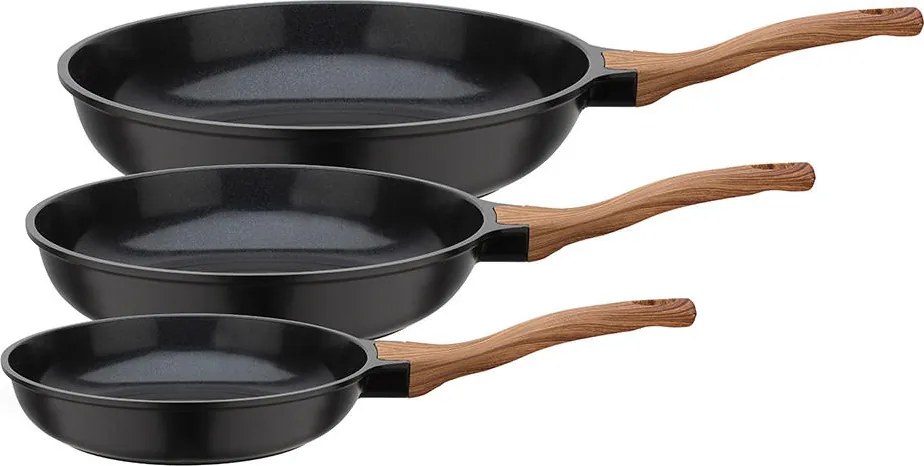 XXXLutz SADA PÁNVÍ povrch Vitaflon® Quarzit 3dílné 20+24+28 cm GSW - Online Only vaření - 005240012002