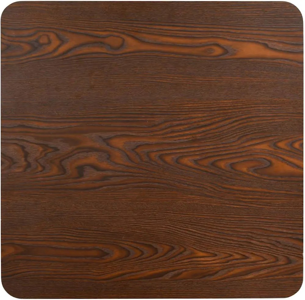 Bistro stolek tmavě hnědý 80 x 80 cm MDF 286434