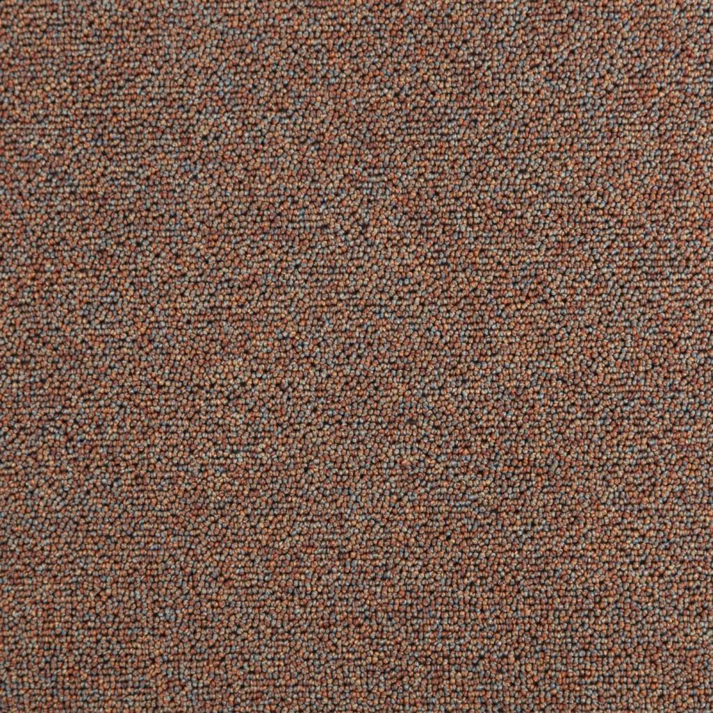 Tapibel Metrážový koberec Atlantic 57638 oranžový, zátěžový - Rozměr na míru bez obšití cm