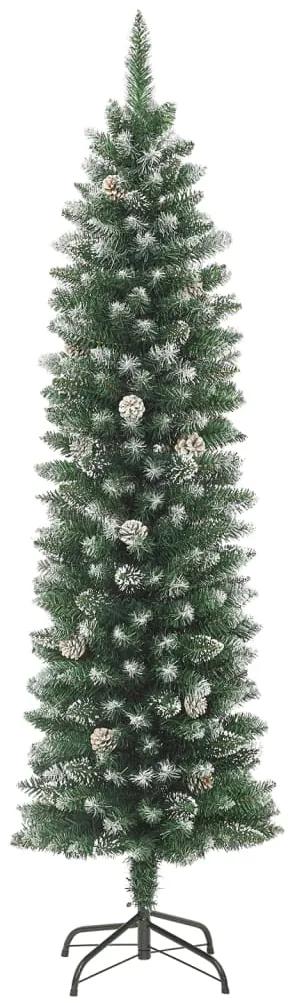 345167 vidaXL Umělý úzký vánoční stromek se stojanem 210 cm PVC