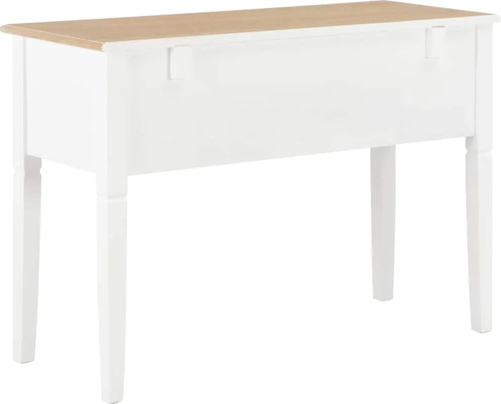 Psací stůl bílý 109,5 x 45 x 77,5 cm dřevo 280069