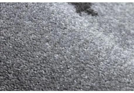 Dywany Luszczow Kusový koberec kulatý PETIT SLONÍK, HVĚZDY, šedý Rozměr koberce: 160 cm KRUH
