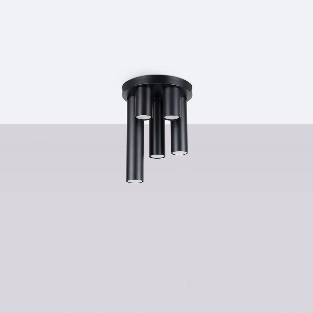 Sollux Lighting Stropní svítidlo LAGOS 5P černé