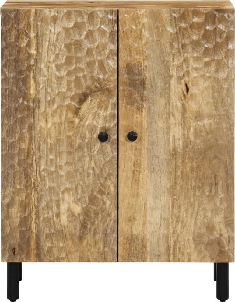 vidaXL Odkládací skříňka 60x33x75 cm masivní mangovníkové dřevo [356893] Barva: Černá