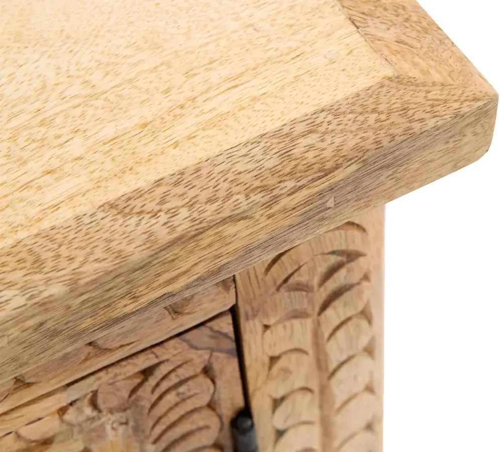 furniture-nabytek.cz - Masivní skříňka pod umyvadlo Santoro z mangového dřeva, povrchová úprava, přírodní barva