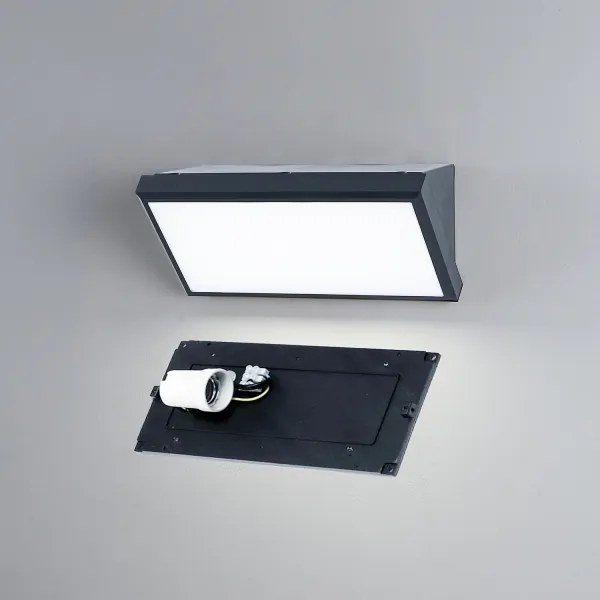 BRILAGI-LED RGBW Venkovní nástěnné svítidlo TRIANGLE 1xE27/12W/230V antracitIP65