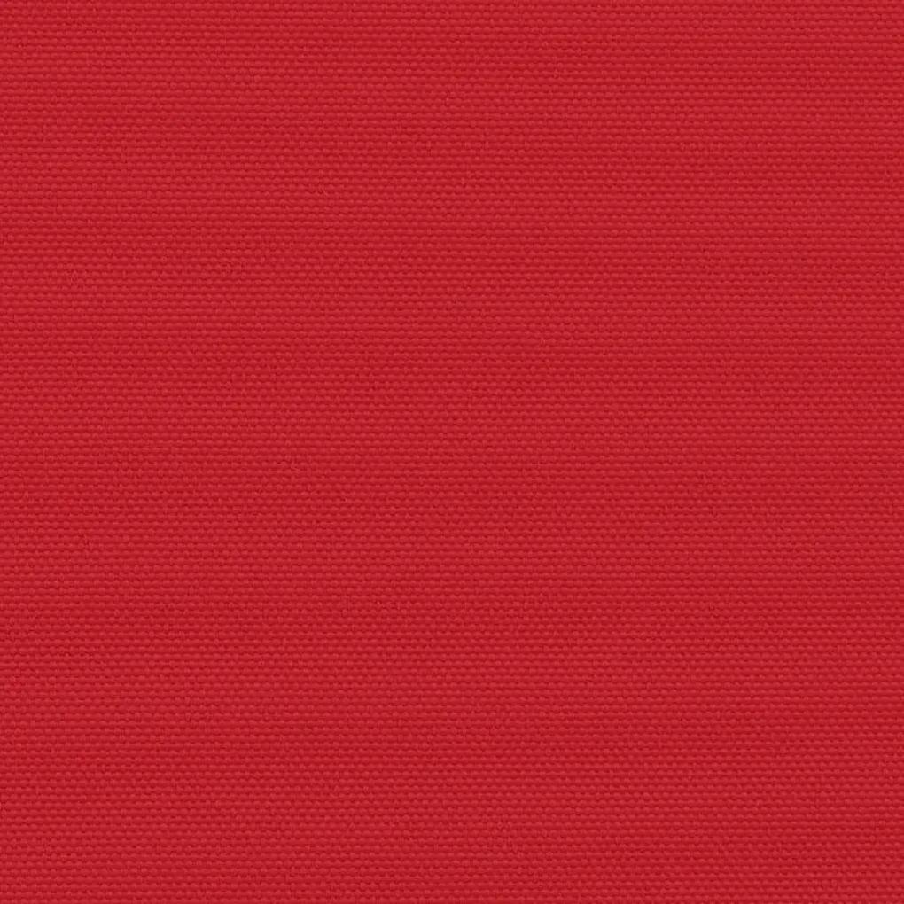 Zatahovací boční markýza červená 100 x 600 cm