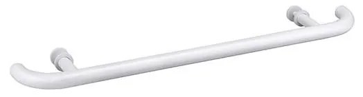 BEMETA Dveřní úchyt 80x4 cm nerez/bílá 301553024