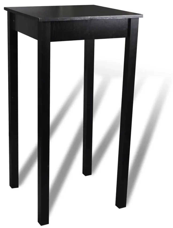 Barový stůl MDF černý 55 x 55 x 107 cm 240379