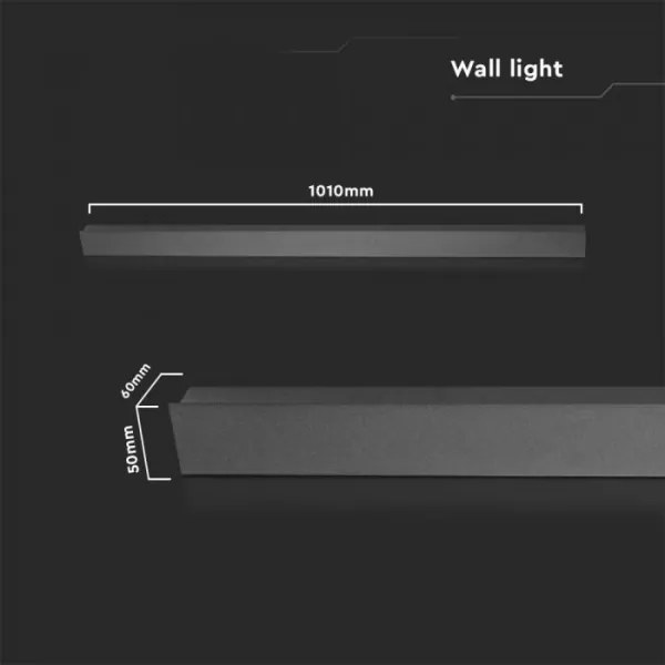 LED Venkovní nástěnné svítidlo LED/16W/230V 4000K IP65 101 cm černá