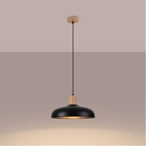 Závěsné svítidlo SOLLUX INDY černé E27 1x15W bez žárovky SL.1324