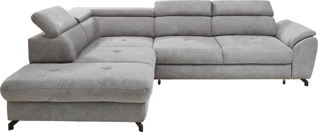 XXXLutz ROHOVÁ SEDAČKA, textil, šedá Stylife - Sedací soupravy - 00055300952N