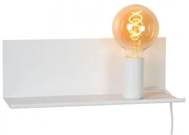 LUCIDE SEBO Wall Light E27/40W L35 W12 H12cm White, nástěnné svítidlo