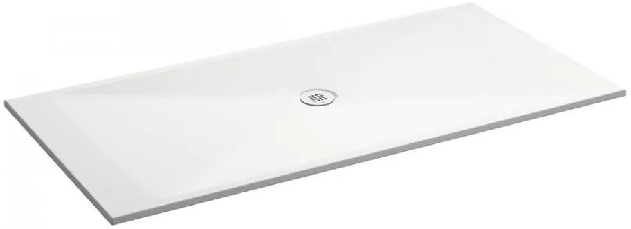 GSI Keramická sprchová vanička, obdélník 180x80x2cm, bílá mat 46180809