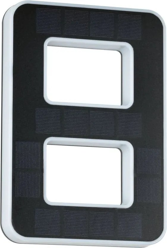 P 79849 Venkovní solární domovní číslo 8 IP44 3.000K 0,2W nabíjecí baterie výměnná - PAULMANN