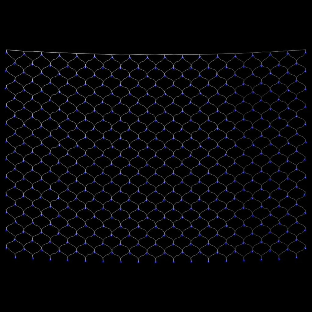 Vánoční světelná síť modrá 4 x 4 m 544 LED vnitřní i venkovní 328784