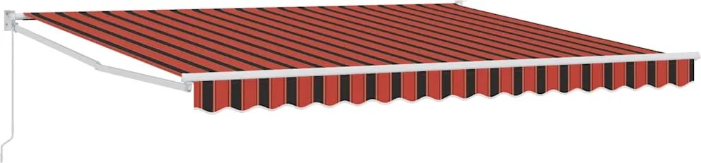 Stahovací markýza Červená a černá 350 x 250 x 165 cm 3330225