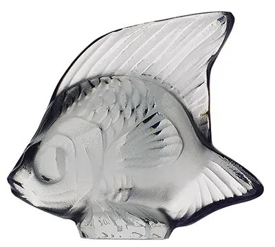 Lalique LALIQUE Decorative figurka ryby šedá  3001400
