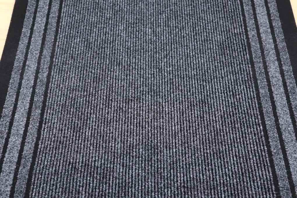 Spoltex, Protiskluzový běhoun na míru Rekord 802 šedá, šíře 120 cm, šedá, chodba / předsíň