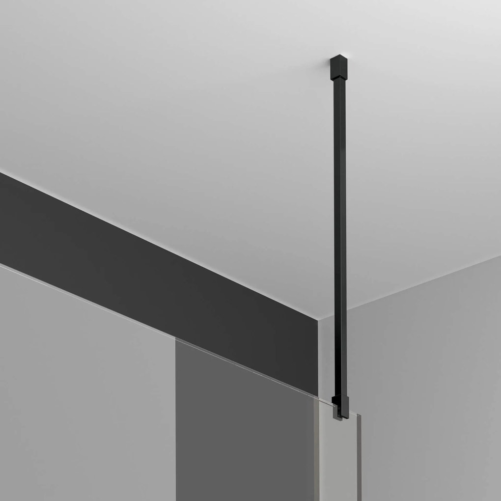 Deante Prizma, stropní vzpěra pro sprchové zástěny 62cm, černá matná, DEA-KTJ_N60S