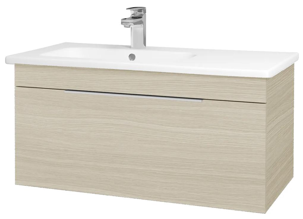Dřevojas Koupelnová skříň ASTON SZZ 90 Varianta: M01 Bílá mat / Úchytka T02 / M01 Bílá mat