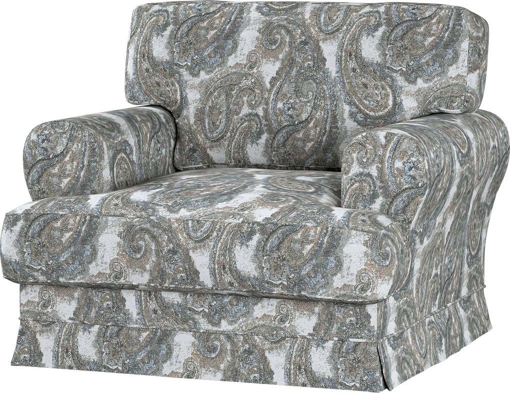 Potah na křeslo IKEA Ekeskog barva vícebarevná látka pletený vzor, vzorované
