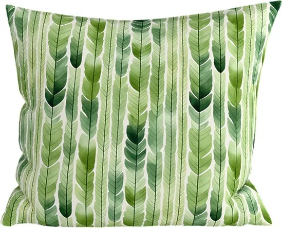 Polybavlněný povlak na polštář GREEN TREES POLY 45x45 cm, zelený