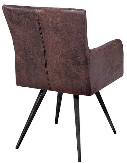 Designová židle Malik vintage hnědá
