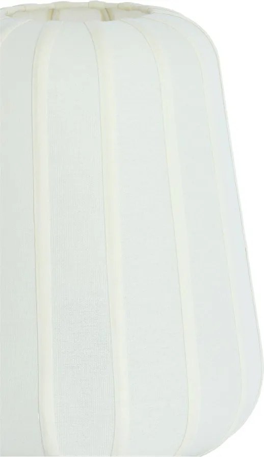 Bílá kovová stolní lampa s textilním stínidlem (výška 29 cm) Bibia – Light & Living