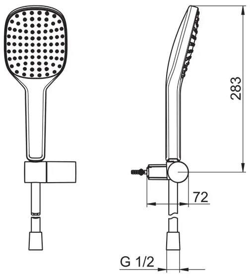 Hansa Sprchová sada HANSAACTIVEJET STYLE s 1-polohovou sprchou 84380213