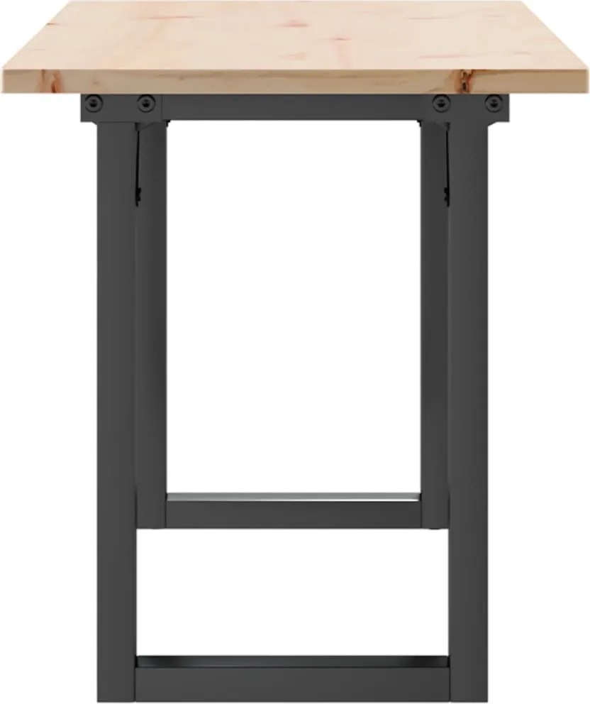 Konferenční stolek s O rámem 110x40x45 cm borové dřevo a ocel 3282667