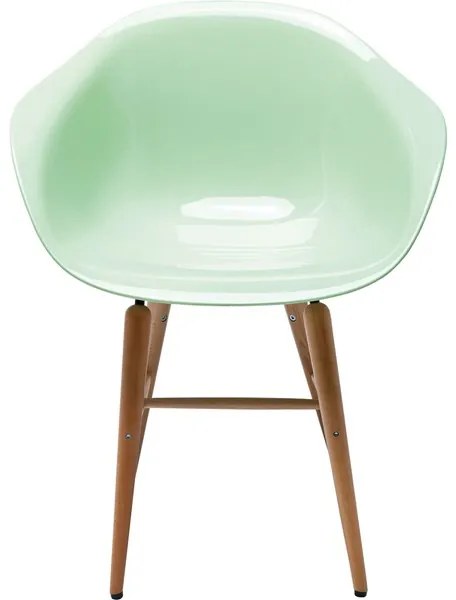 Židle s opěrkou Forum Wood Mint