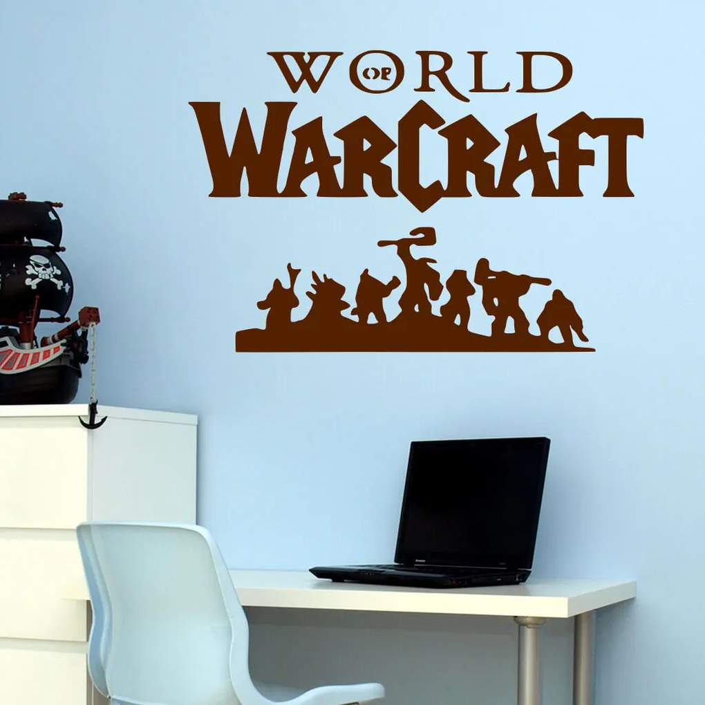 Živá Zeď Samolepka na zeď World of Warcraft Barva: černá