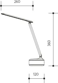 Stolní lampička LED Panlux ROBIN MUSIC černá s bluetooth reproduktorem PN15300019